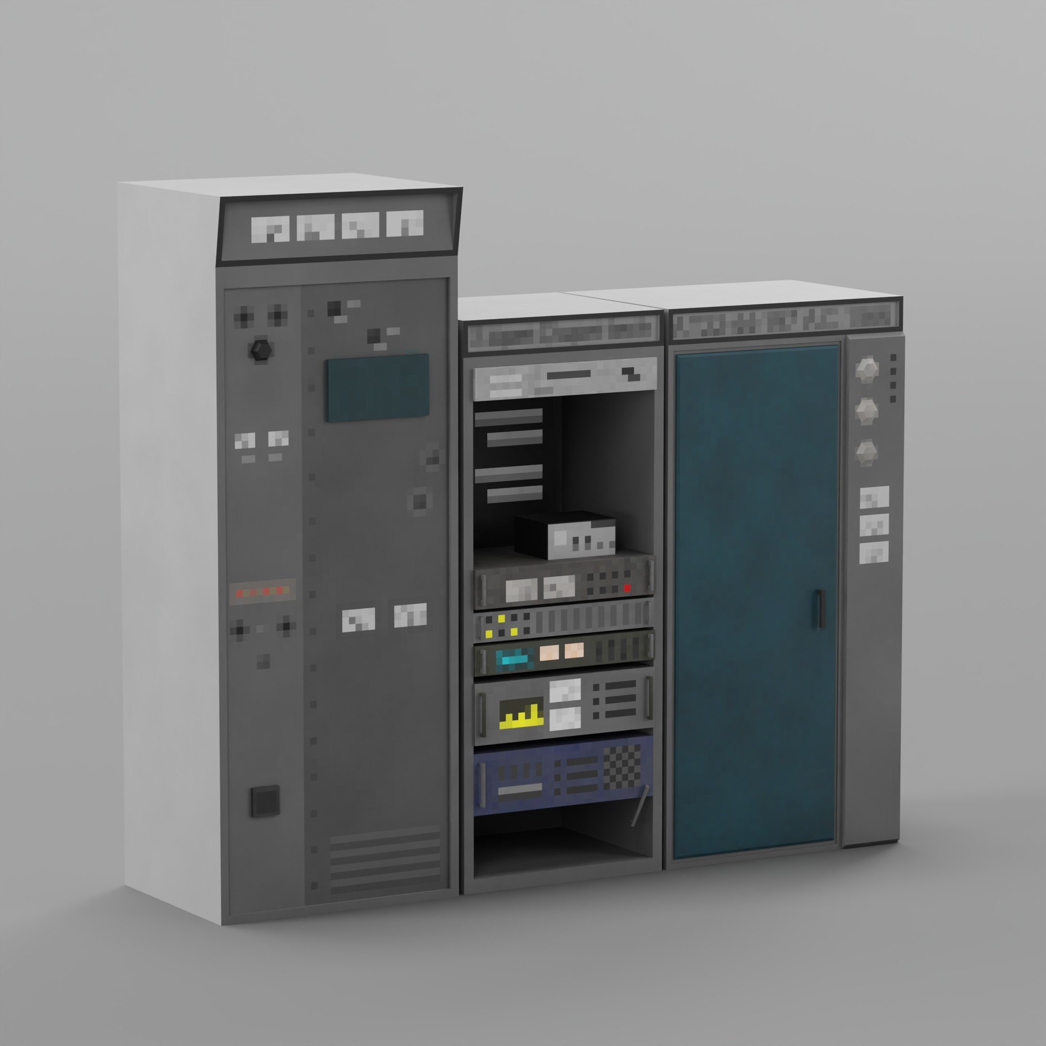 Industrial Servers | FREE Industrial Equipment models | BlenderKit