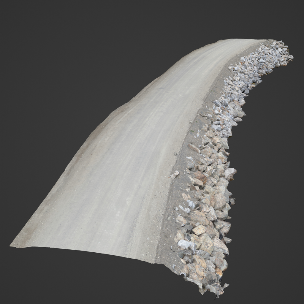 Dirt Road by River Photoscan | Nature models | BlenderKit