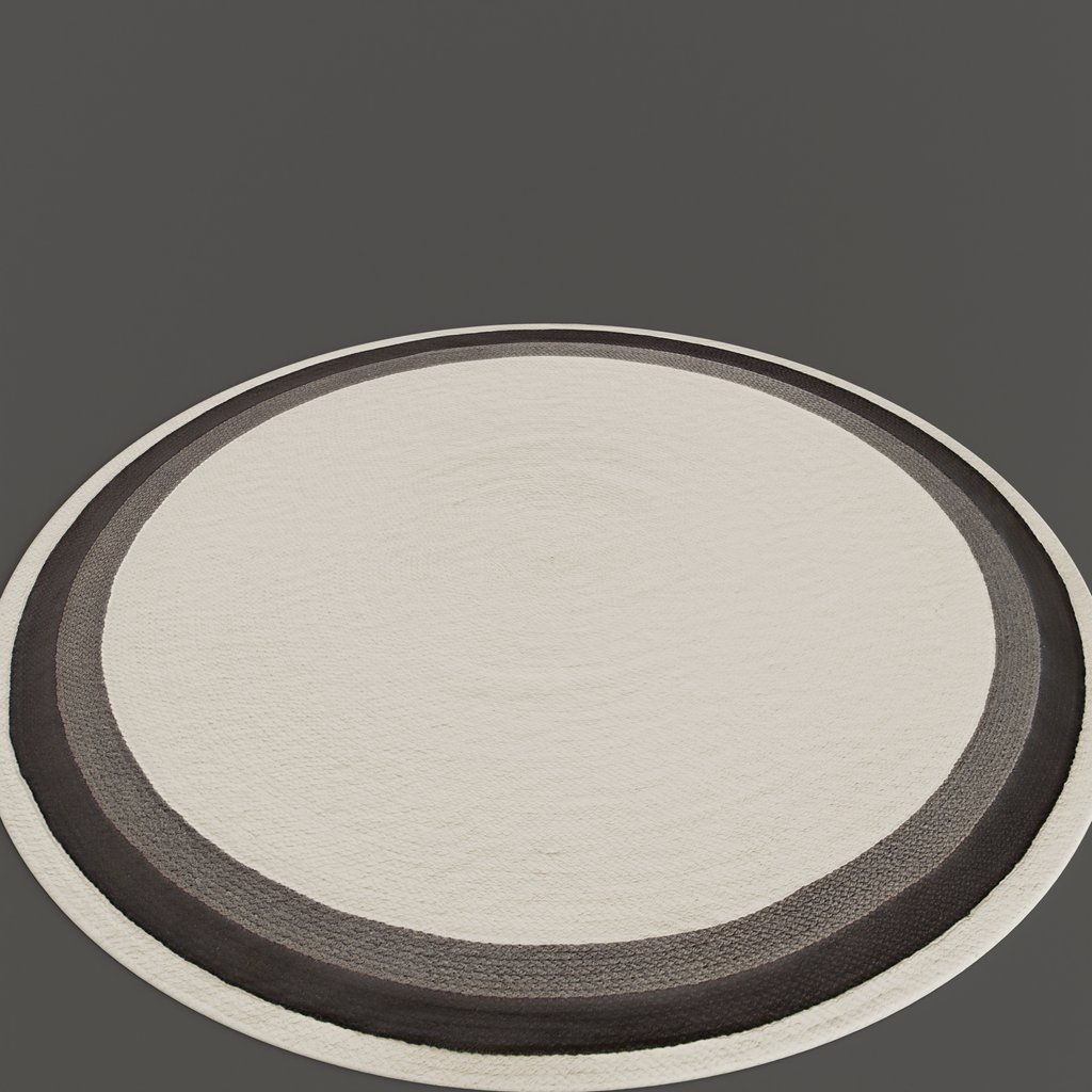 Black circle round carpet | FREE Carpets models | BlenderKit