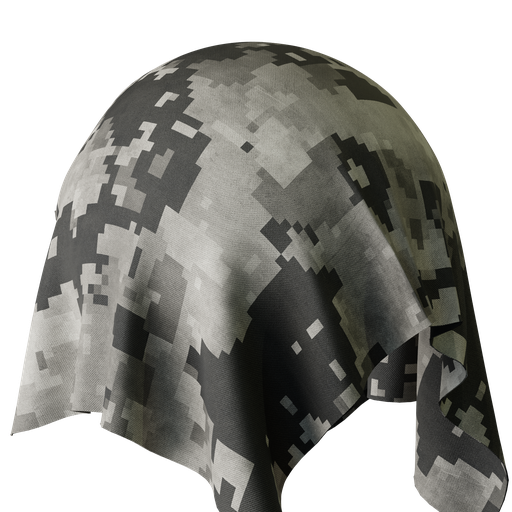 Black&White camo fabric | FREE fabric materials | BlenderKit