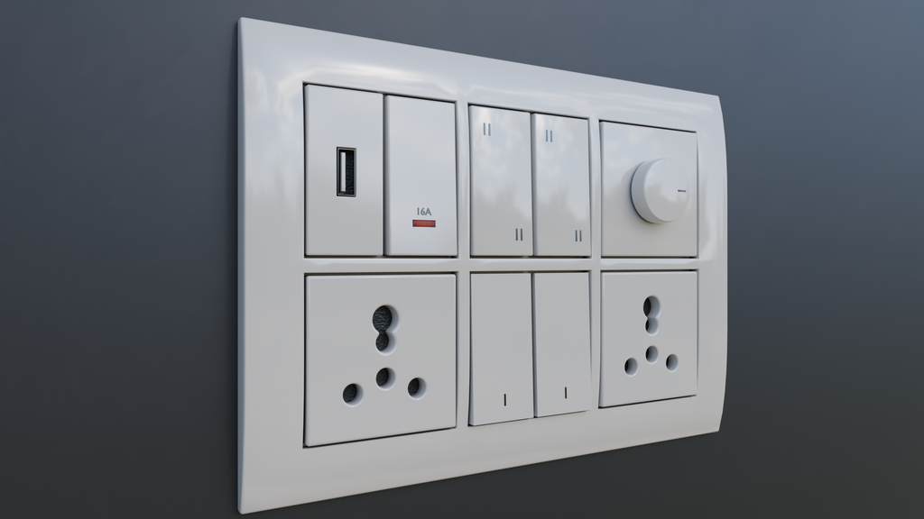 Switchboard 1A | Wall Light models | BlenderKit