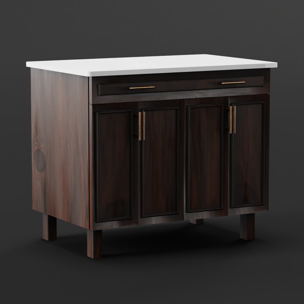 BlenderKit | Download the Livingroom Cabinet model