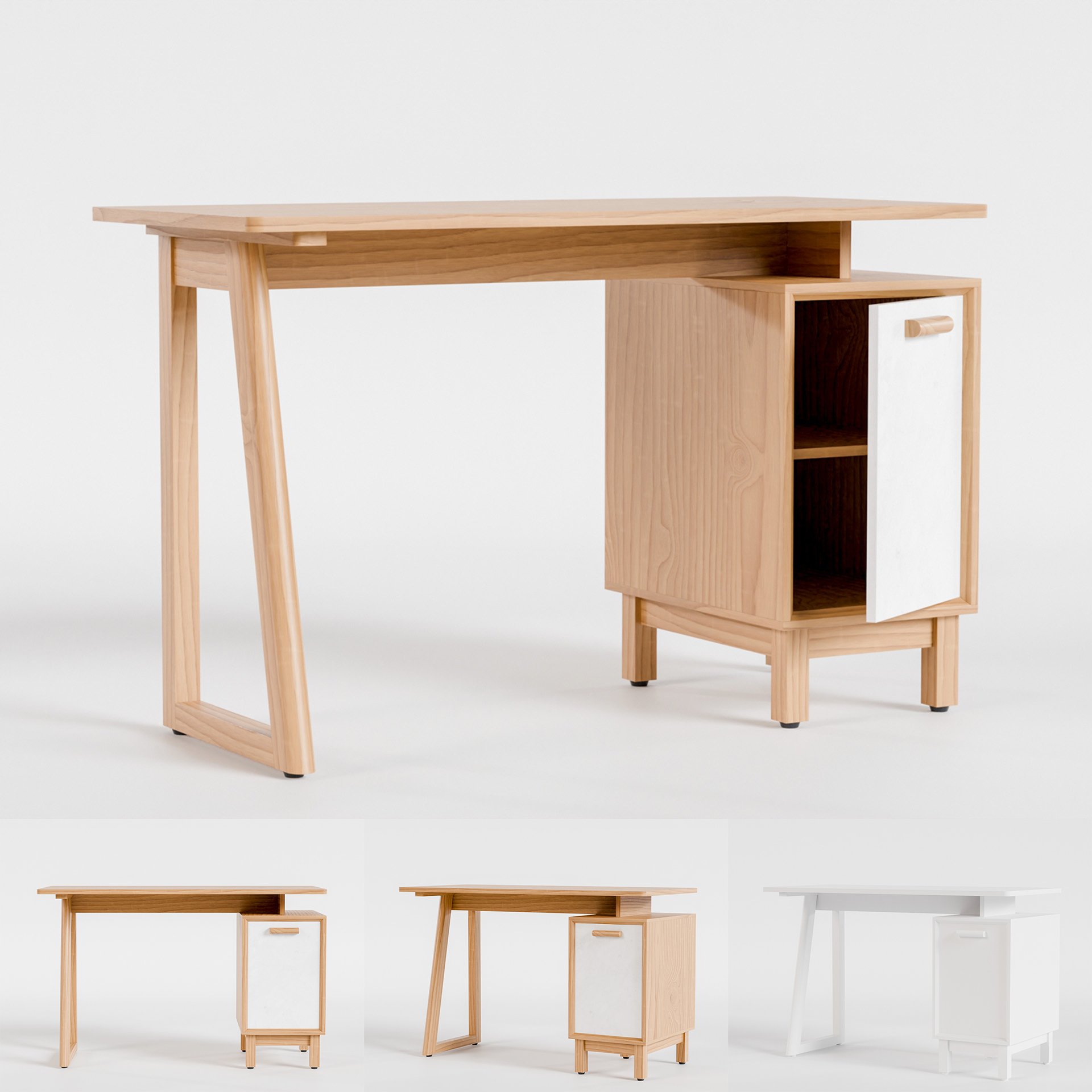 Heim Studio KATO Table Desk | Tables models | BlenderKit