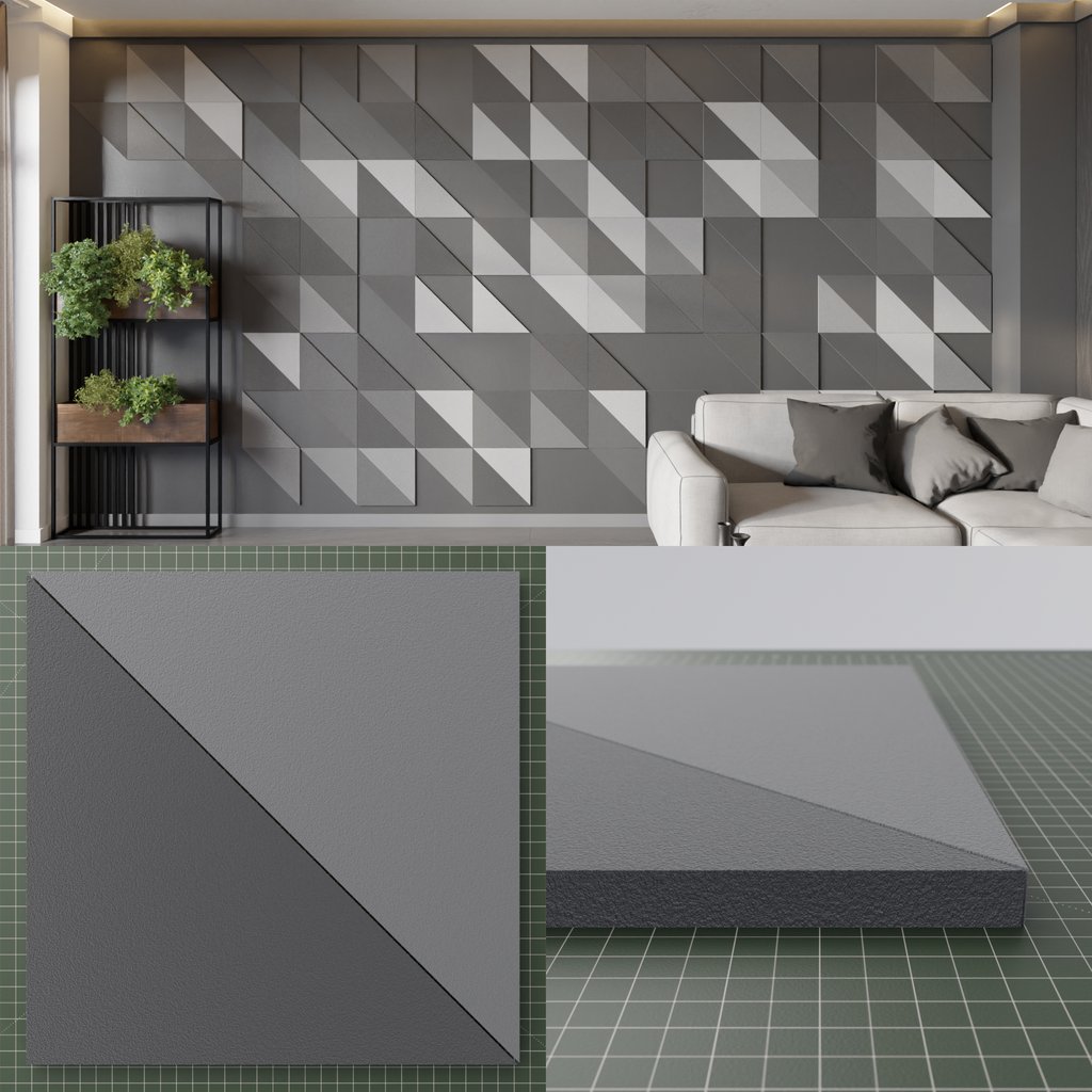 Acoustic Right Triangle Panel | FREE Miscellaneous models | BlenderKit