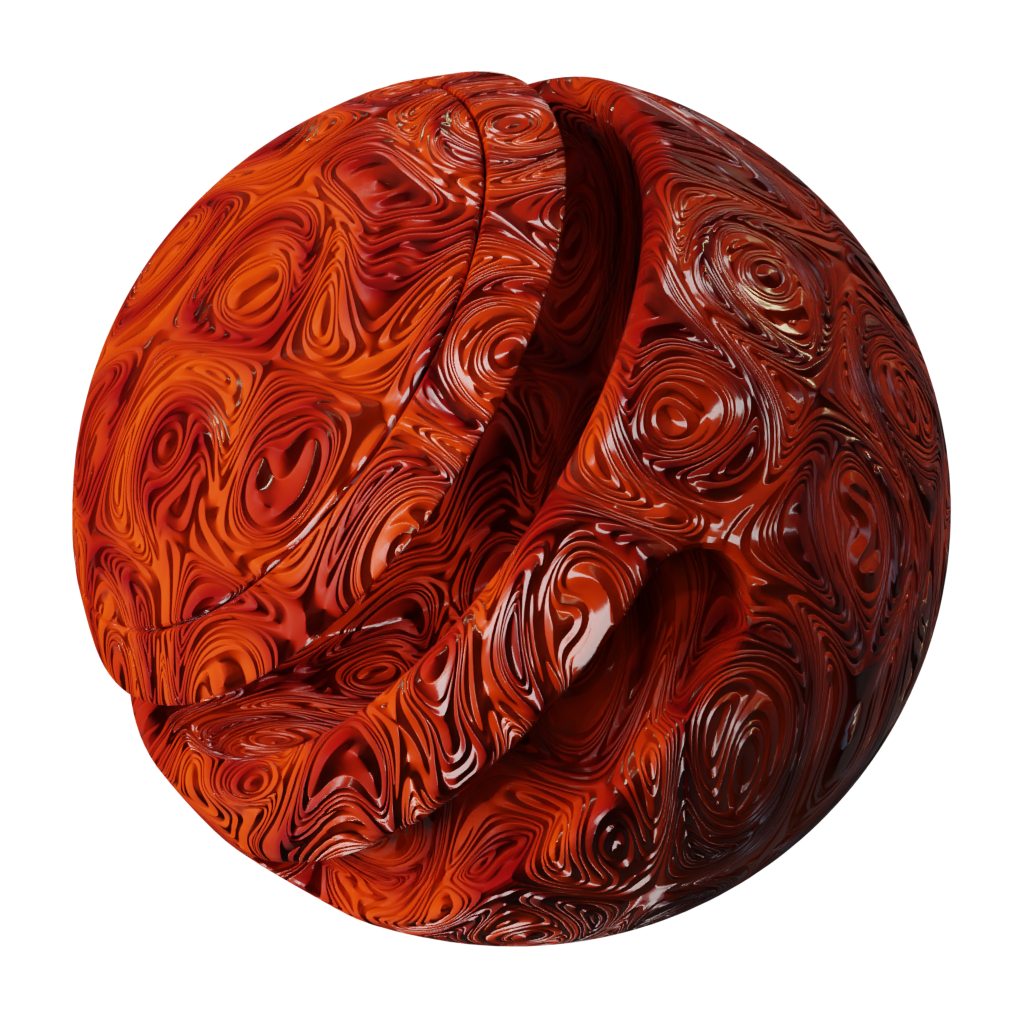 Ceramic Flower Swirls | FREE ceramic materials | BlenderKit