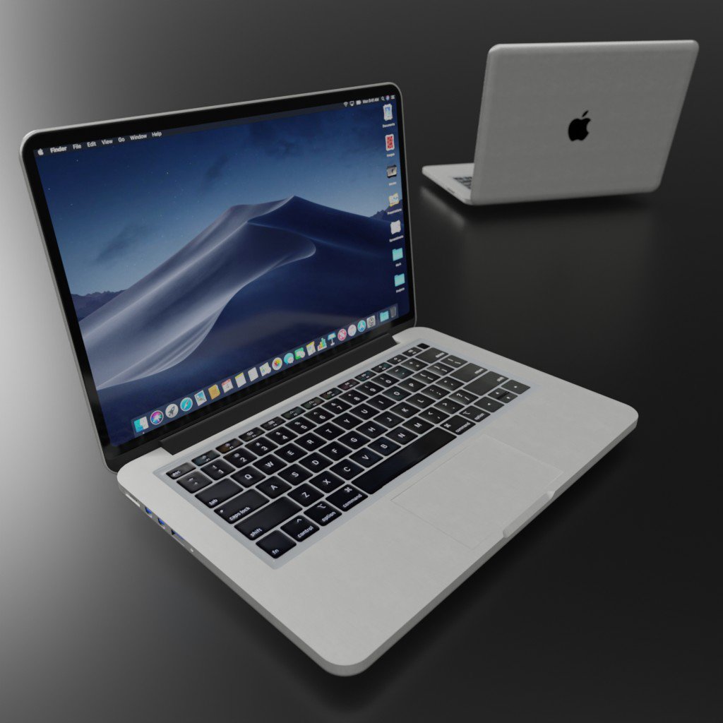 BlenderKit: Download the Mcbook Laptop model