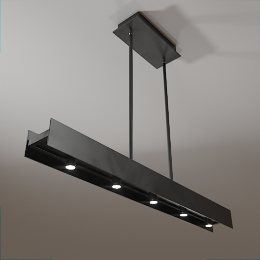 Procedural Beam Linear pendant | Ceiling Lights models | BlenderKit