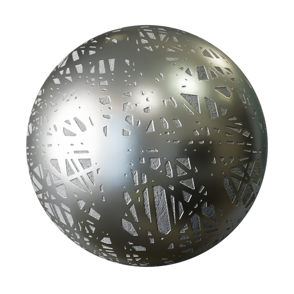 Concerete wall extreme metal stripes | FREE metal materials | BlenderKit