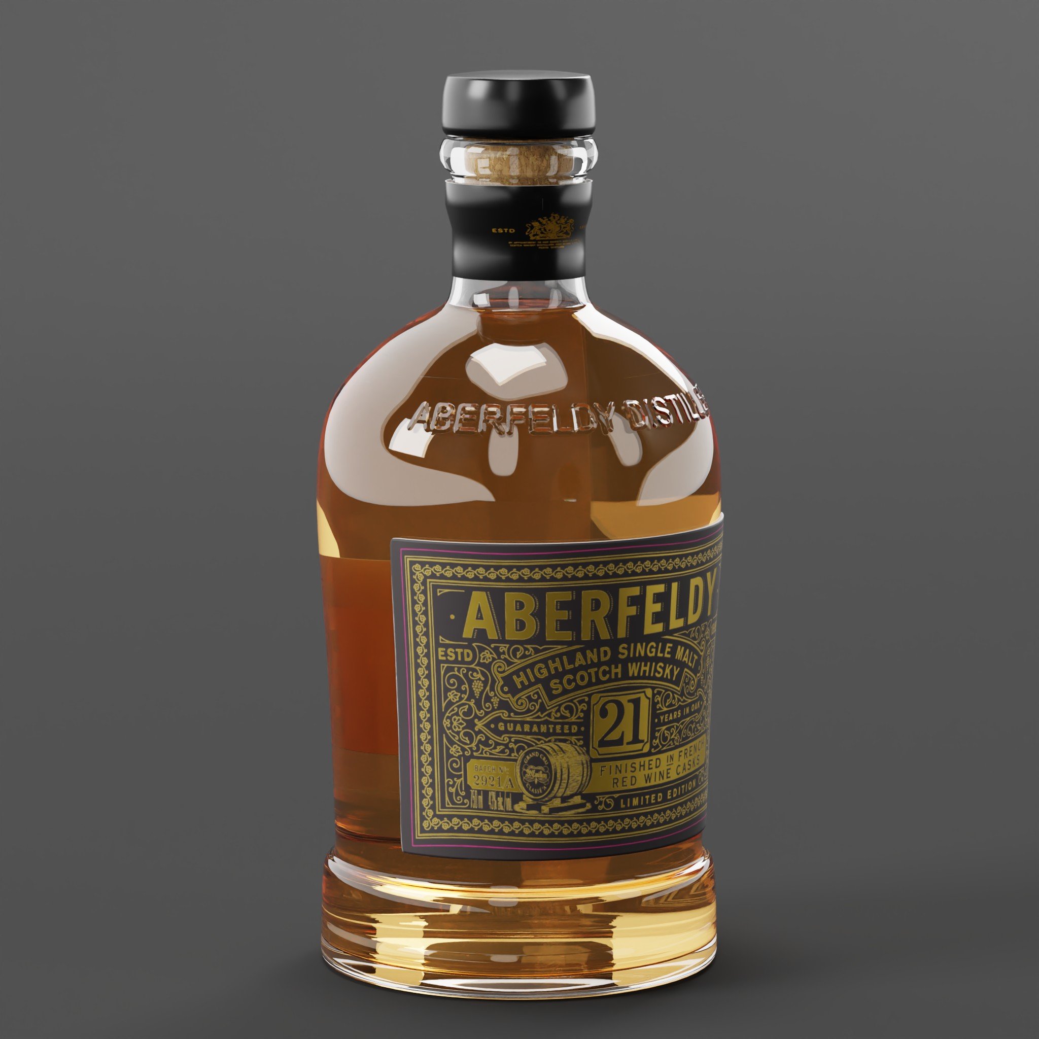 Aberfeldy Single Malt Scotch Whisky | Beverages models | BlenderKit
