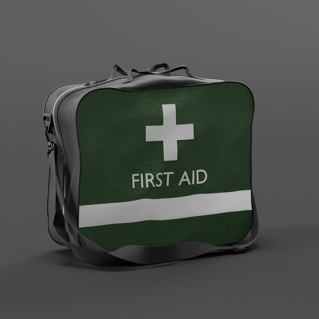 First Aid Bag | FREE Medical Equipment models | BlenderKit