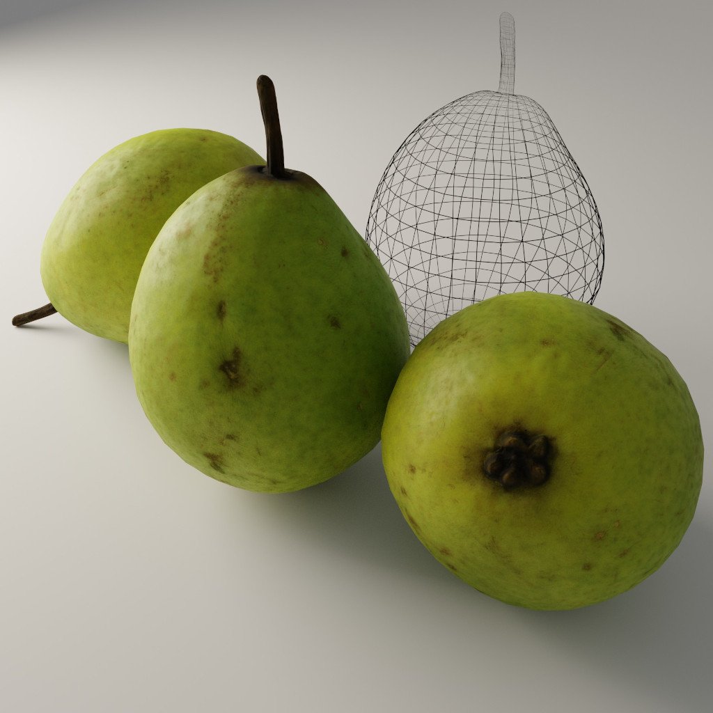 Pear small | 3D Fruit/Vegetable models | BlenderKit