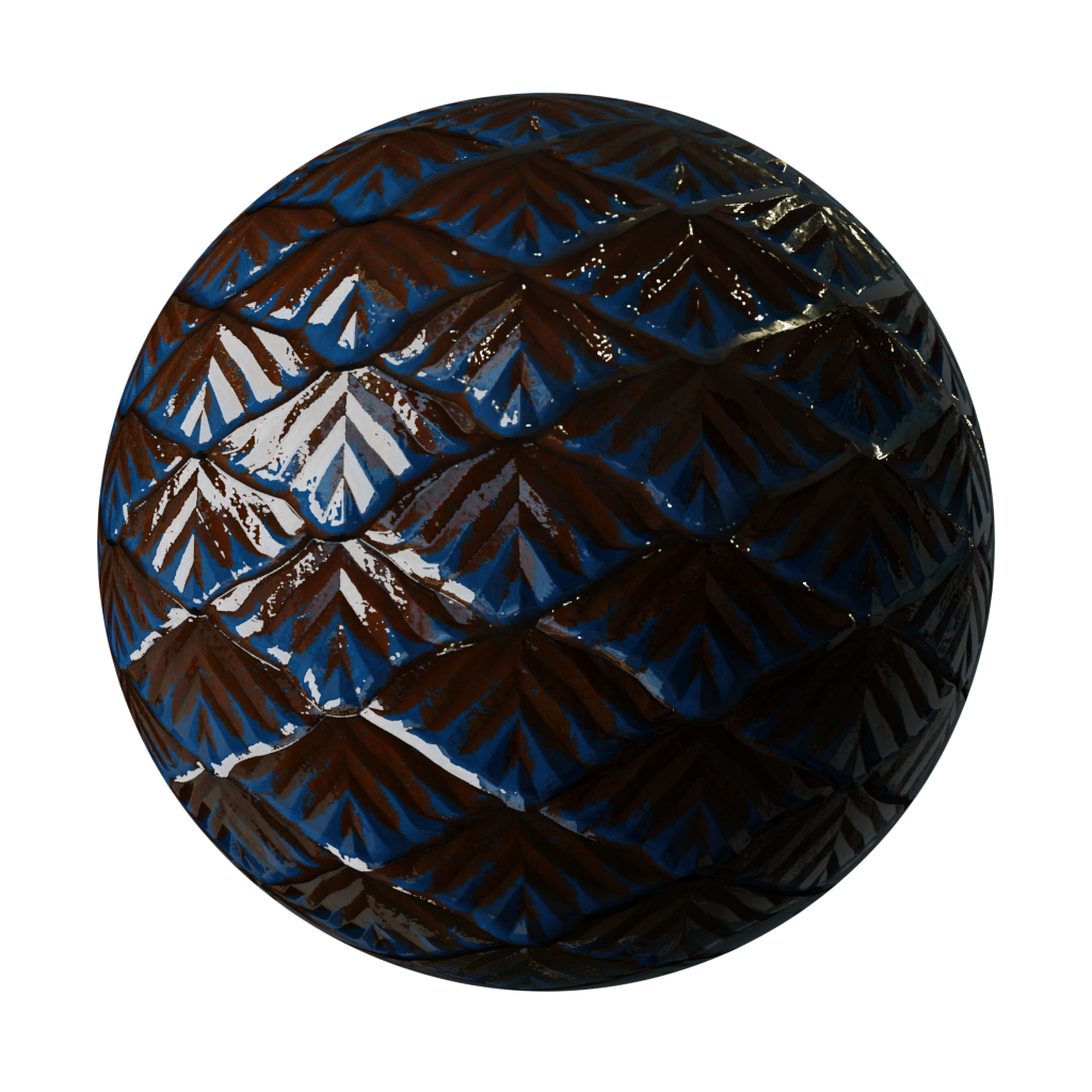 Ornate Rusted Scale Armor | FREE metal materials | BlenderKit