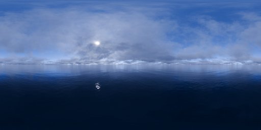Ocean Day Overcast Panorama | Landscapes HDRis | BlenderKit