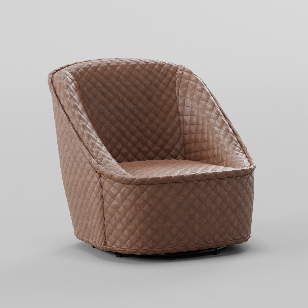 BlenderKit | Download the Pug Swivel Chair model