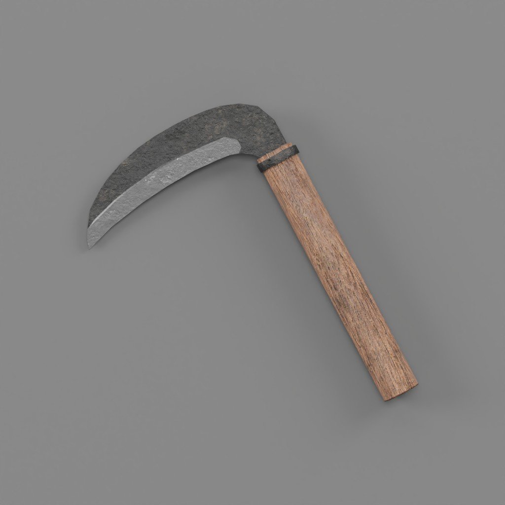 Sickle | FREE Handtools models | BlenderKit