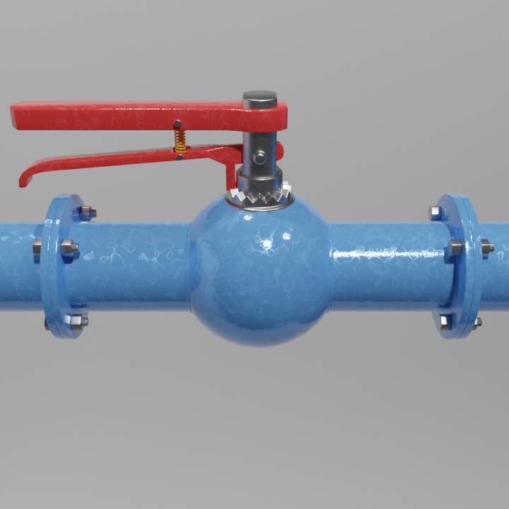 Globe Valve | FREE Industrial parts models | BlenderKit