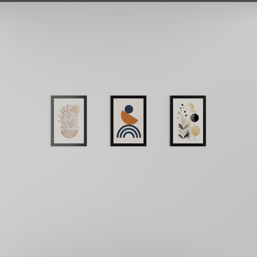 Boho Art Photoframe set 2 | Decorative Pictures models | BlenderKit