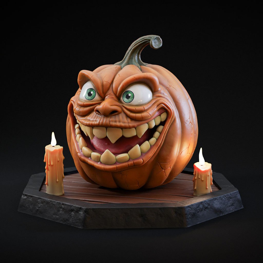 Halloween pumpkin | Games printables | BlenderKit
