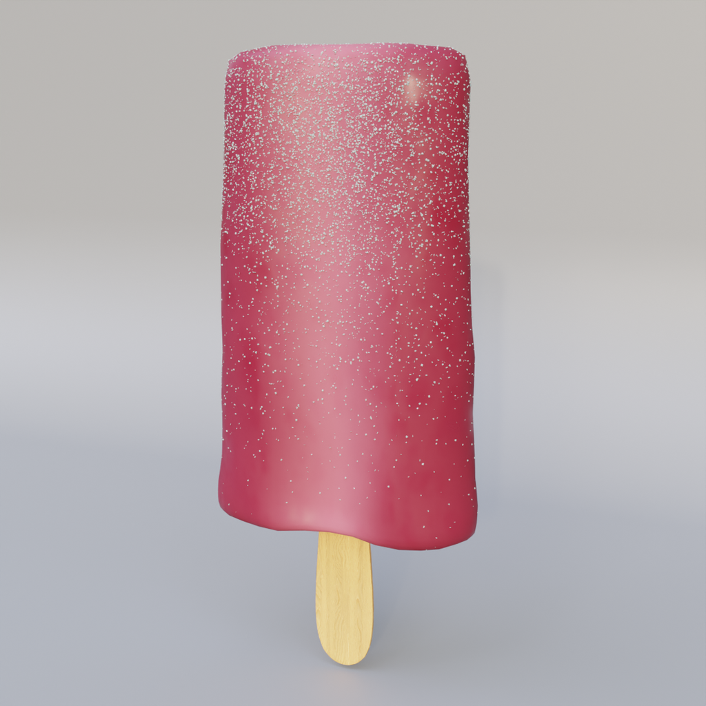 Strawberry Popsicle | FREE Sweets / Desserts models | BlenderKit