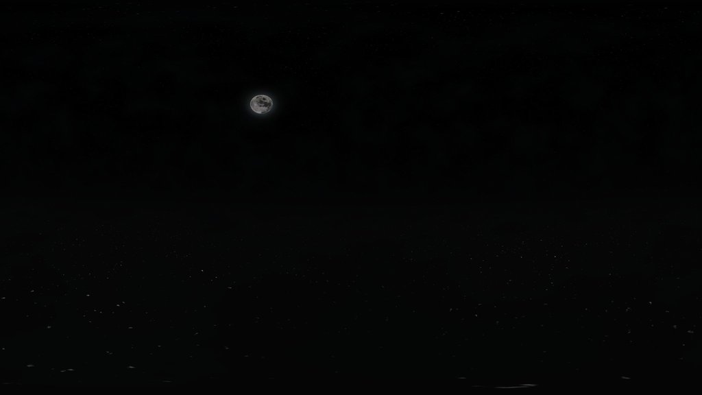 Full Moon Night Sky 01 | FREE Nature HDRis | Blendkit