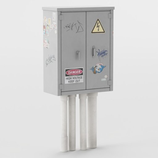 Electricity city box | FREE Urban Environment models | BlenderKit
