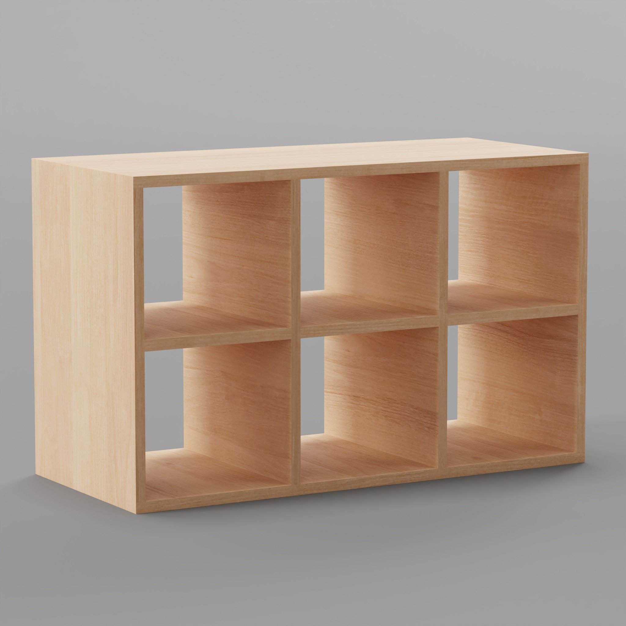 Wooden Bookcase | FREE Bookcases models | BlenderKit