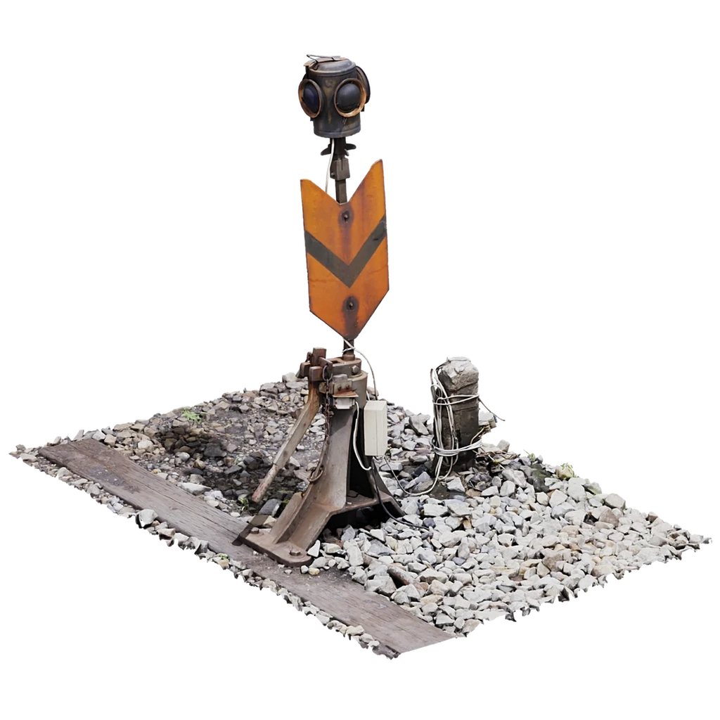 Scan Train Warning Lights | FREE Urban Environment models | BlenderKit