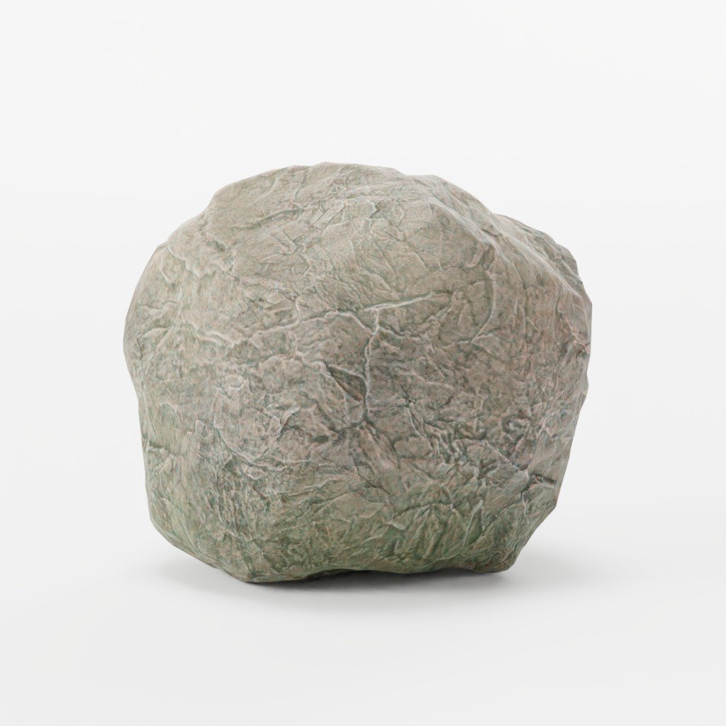 Large Round Boulder Rock | Terrains models | BlenderKit