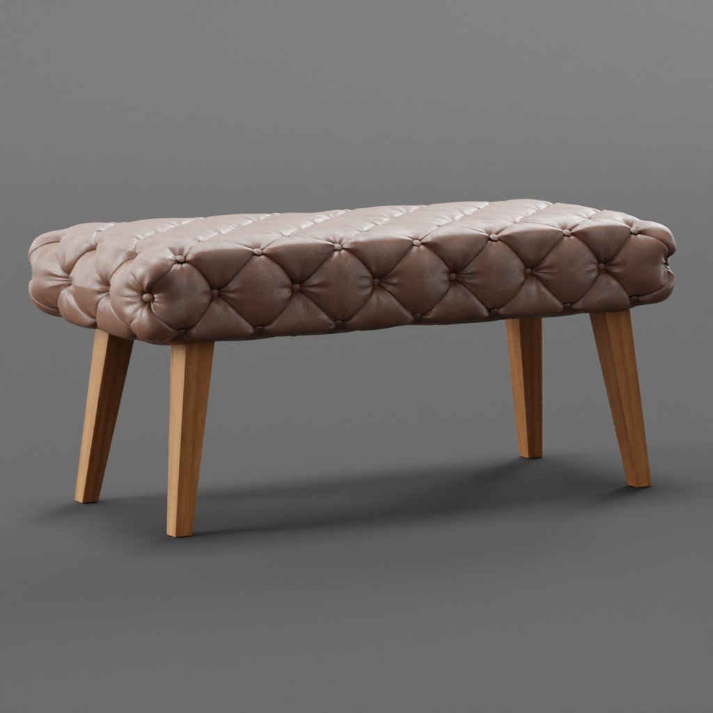 Bench Capitone | Poufs models | BlenderKit