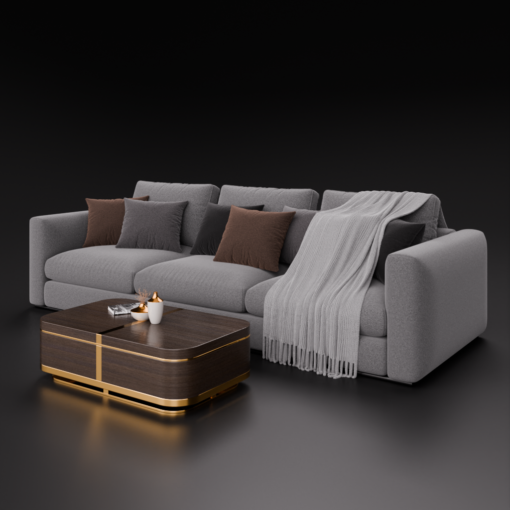 Sofa Asolo 3 seater | Sofas models | BlenderKit