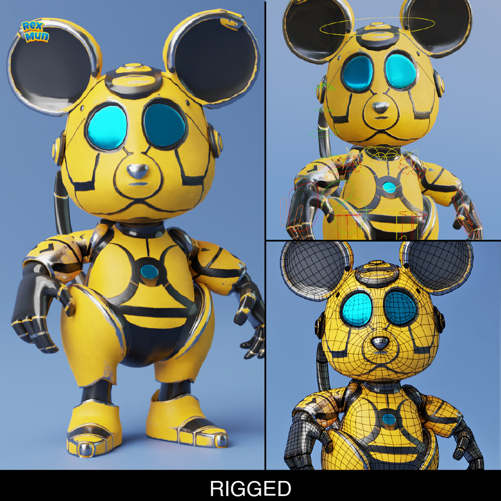 Ratonex | Robots Characters models | BlenderKit