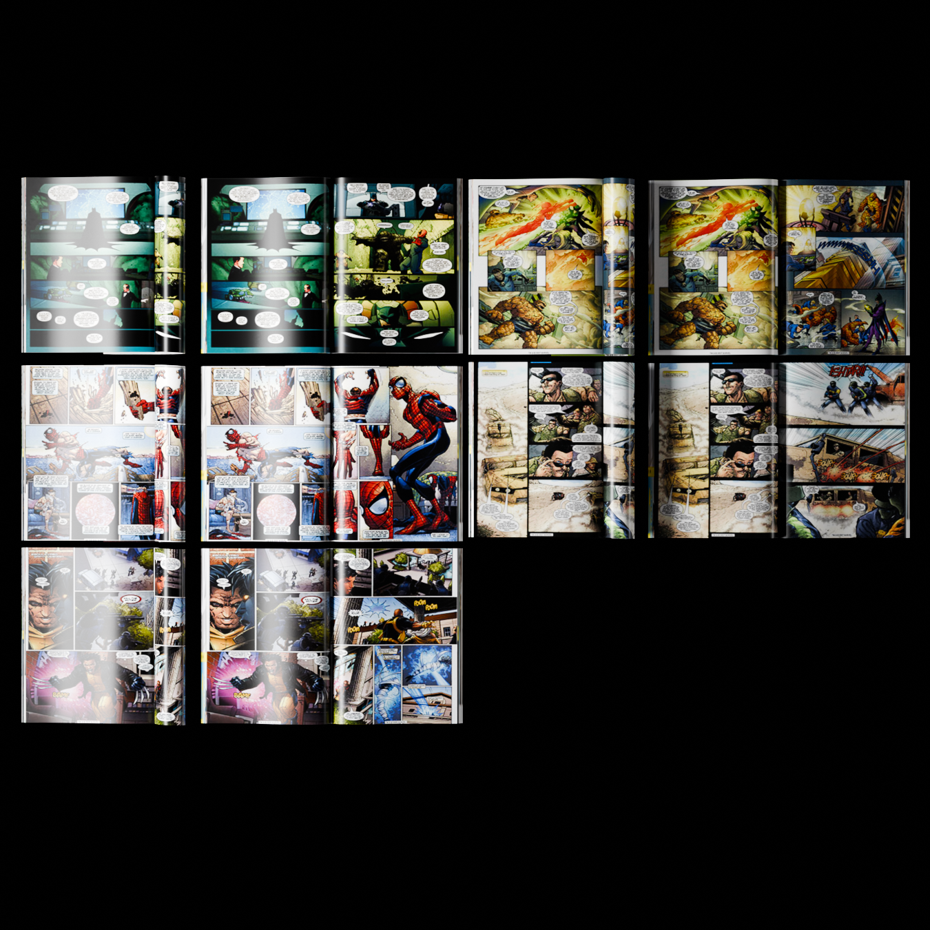 Comic Books | FREE Books models | BlenderKit