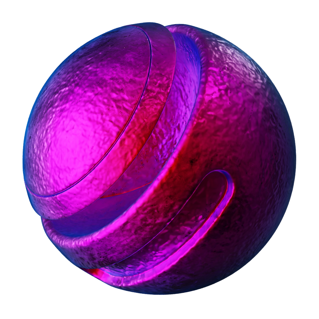 BlenderKit | Download the FREE Iridescent Metal Purple Rough material