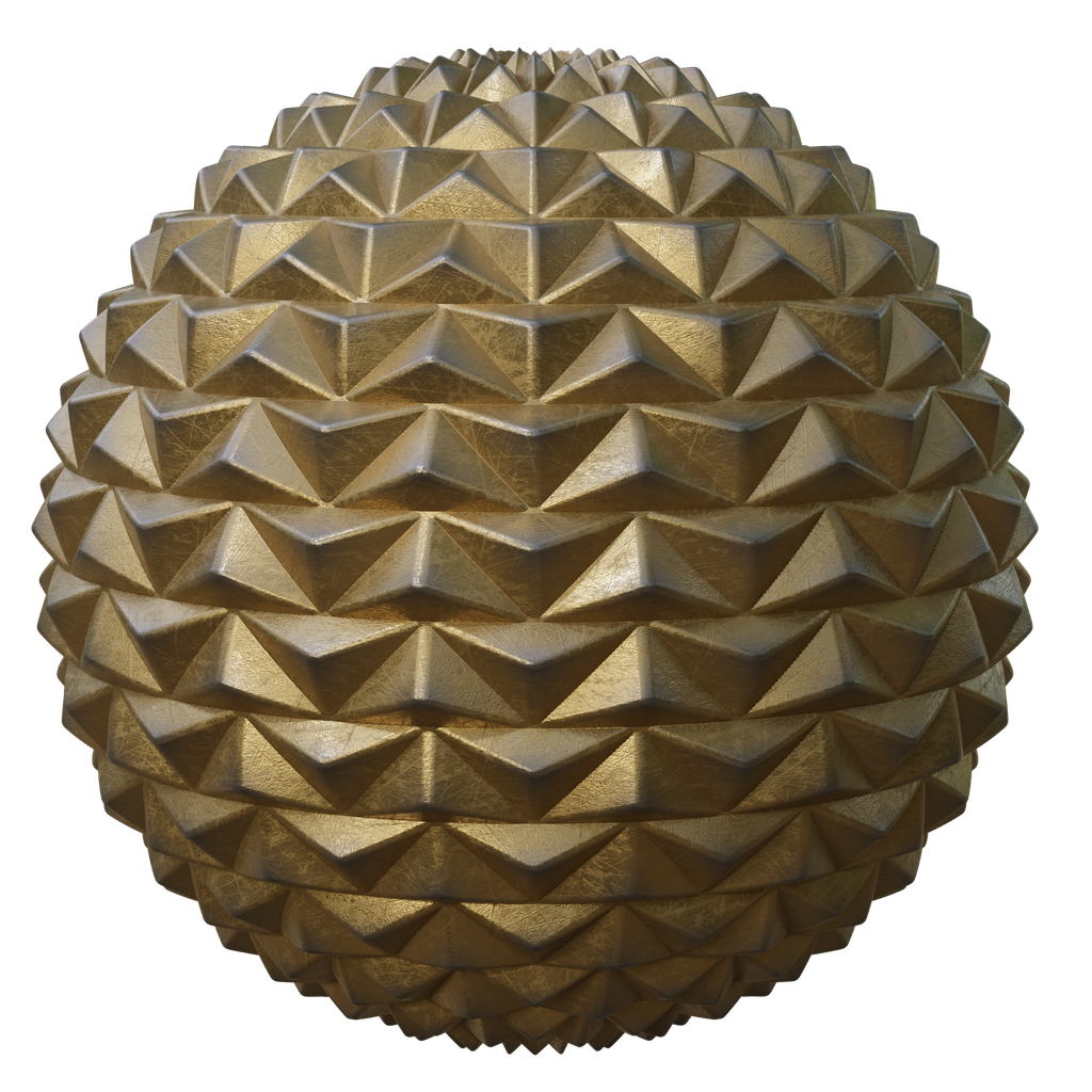Triangular Brass Armour Plate - 01 | FREE metal materials | BlenderKit