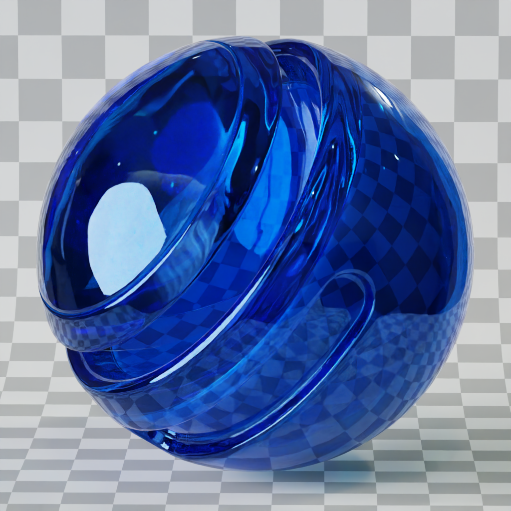 Glass Blue | FREE glass materials | BlenderKit