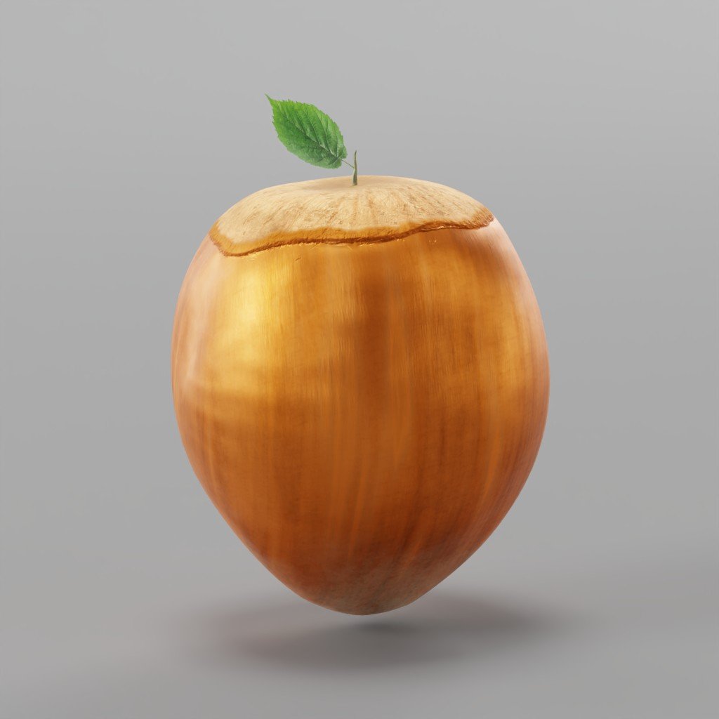Hazelnut | FREE Fruit & Vegetables models | BlenderKit