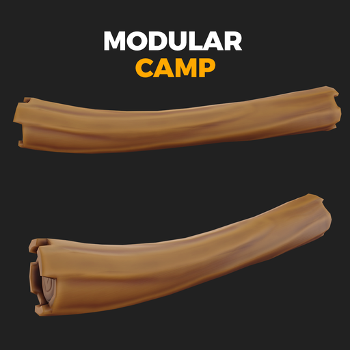 Stylized fallen tree | Commercial Buildings models | BlenderKit