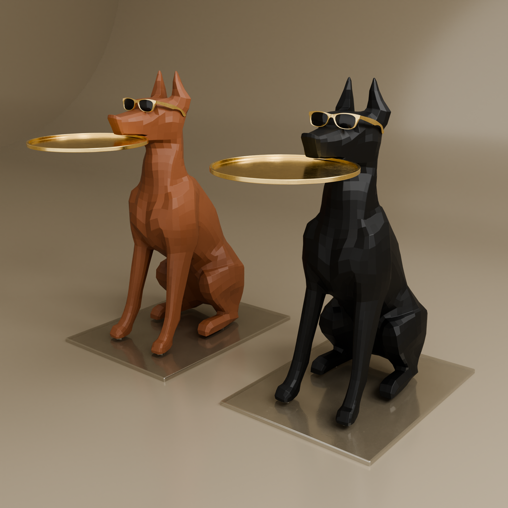 Interior Decorating Dobermans | Decoration Sets models | BlenderKit
