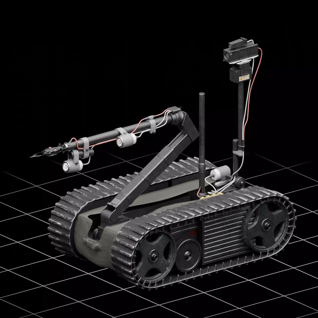 Bomb Defusing Robot Drone | Military models | BlenderKit