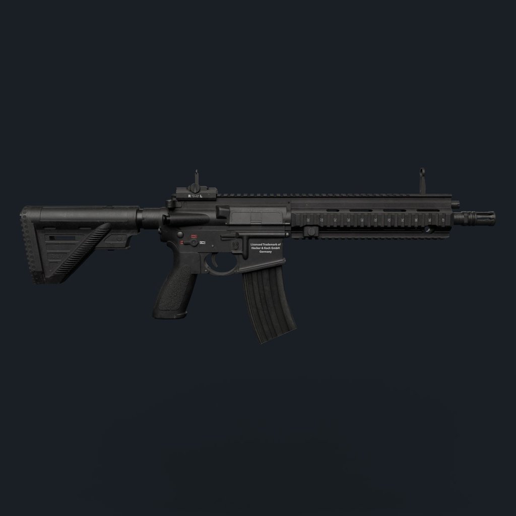 Heckler & Koch HK416 A5 | Modern Weapons models | BlenderKit