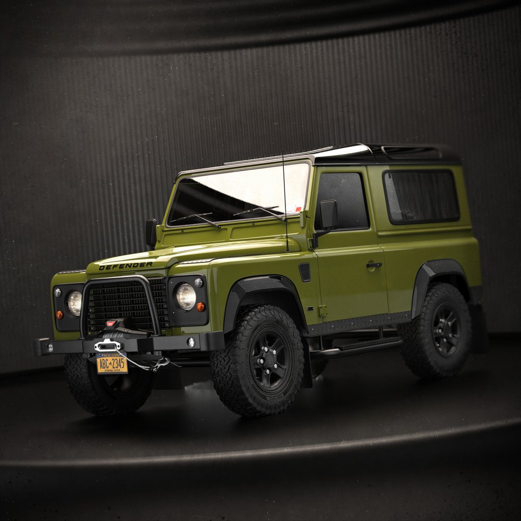 Land Rover Defender 90 -1990 | Modern Cars models | BlenderKit
