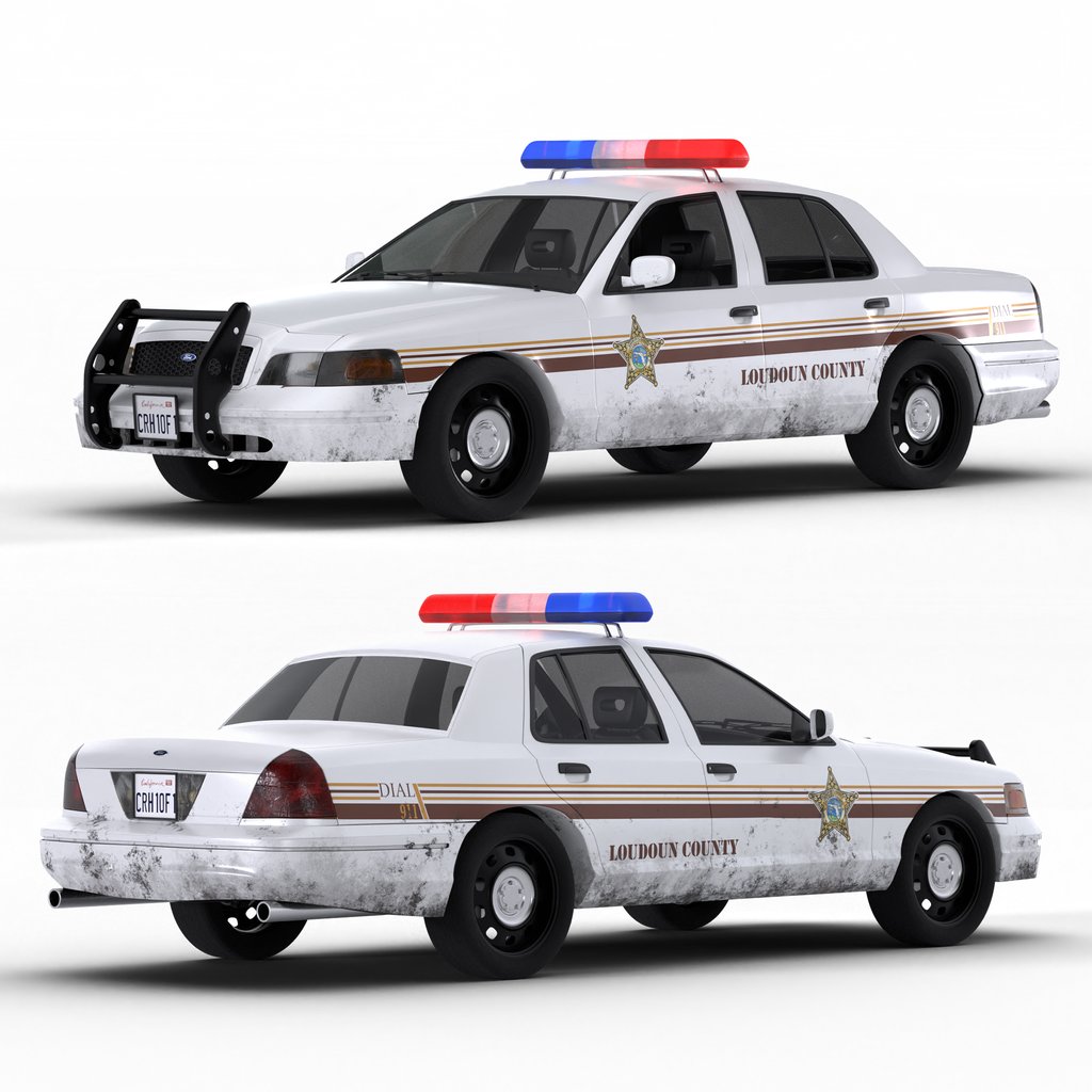 BlenderKit | Download the FREE Police Sheriff car model