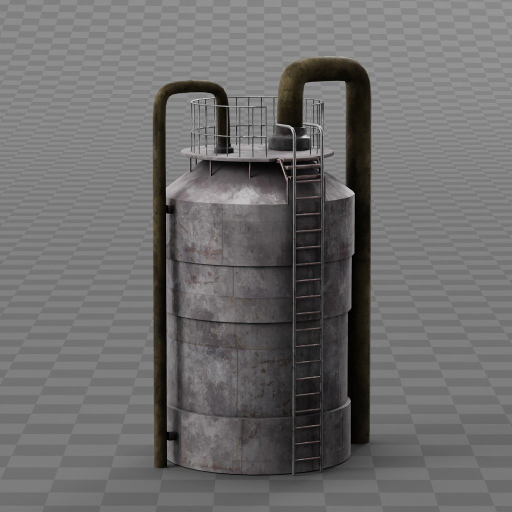 Industrial Building | Architectural Structures models | BlenderKit