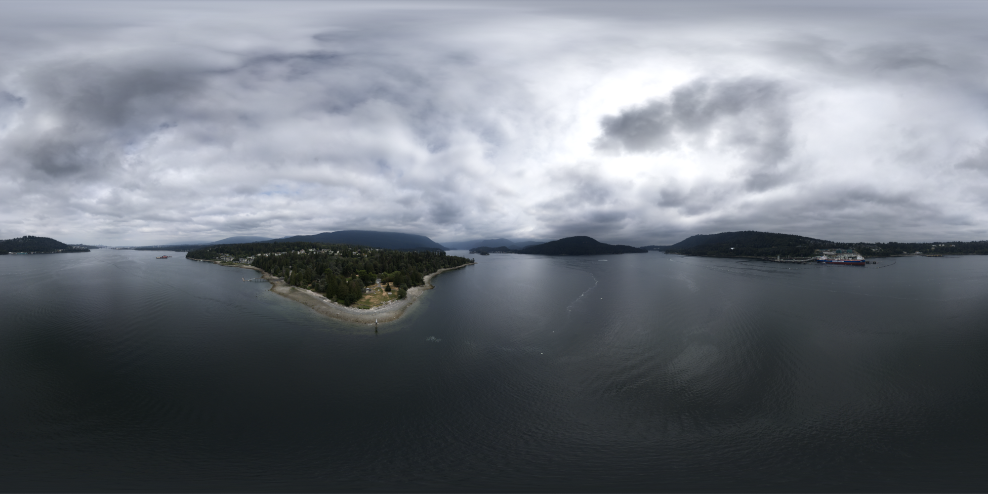 Aerial Overcast Sky Canadian Landscape | Landscapes HDRis | BlenderKit