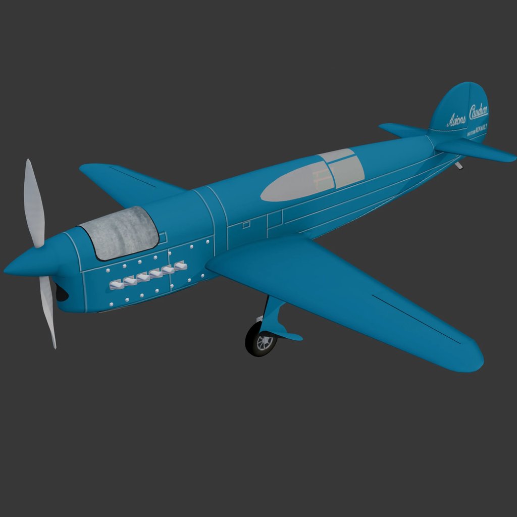 Caudron C.561 | Historical Planes 3D Models models | BlenderKit