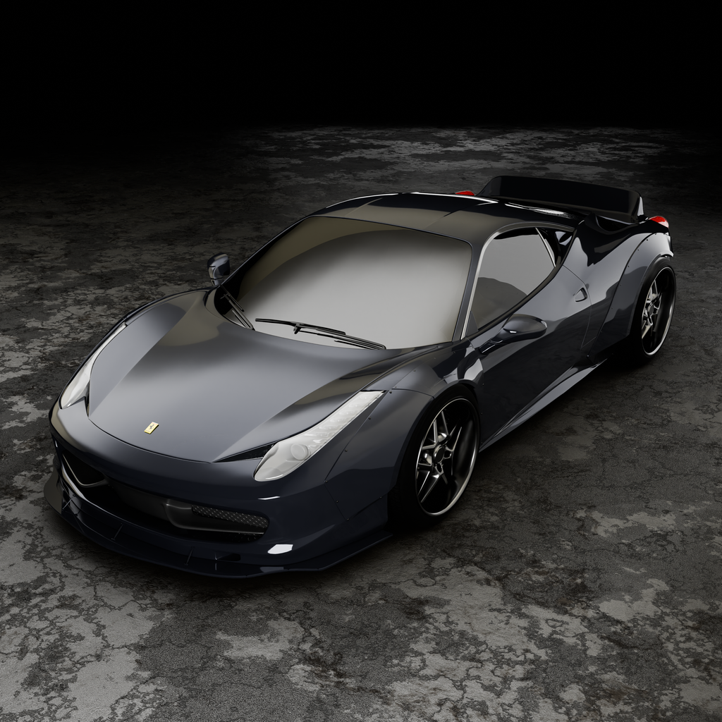 BlenderKit | Download the Ferrari 458 Italia model