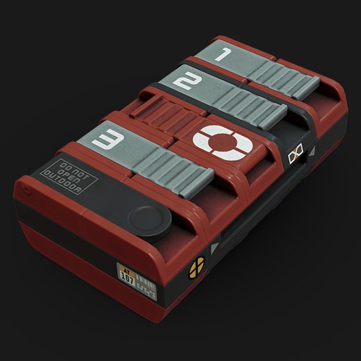 Scifi Case Kitbash Prop | FREE Containers models | BlenderKit