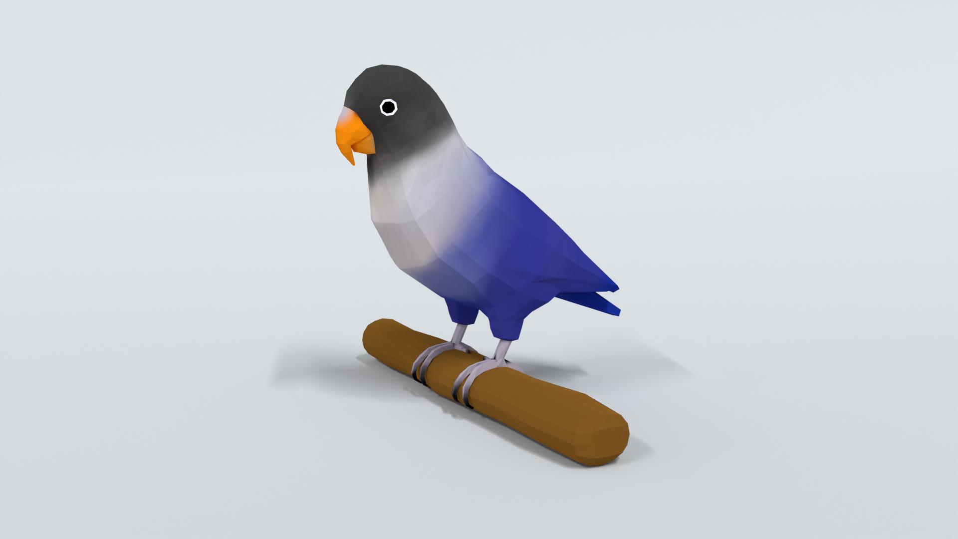 Lovebird Blue | Birds models | BlenderKit