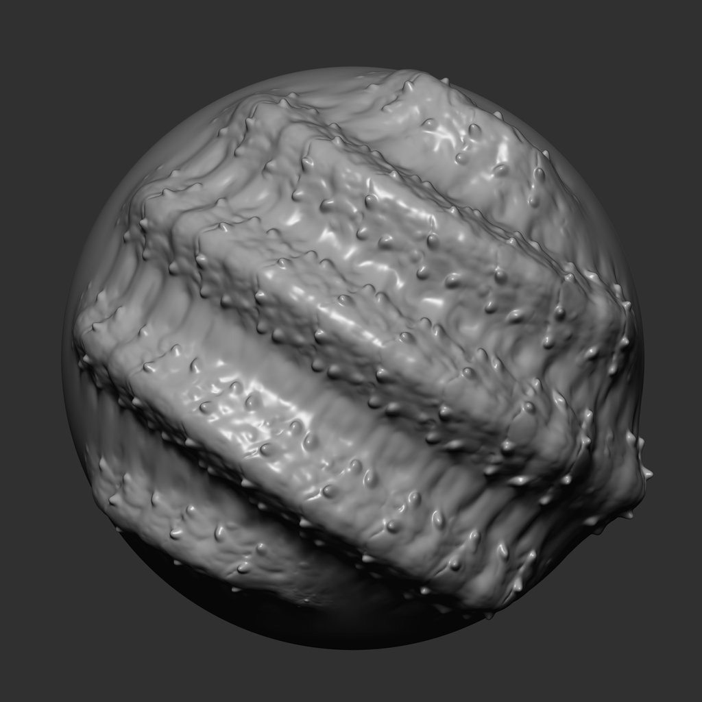 NS Creature bone under skin | skin brushes | BlenderKit