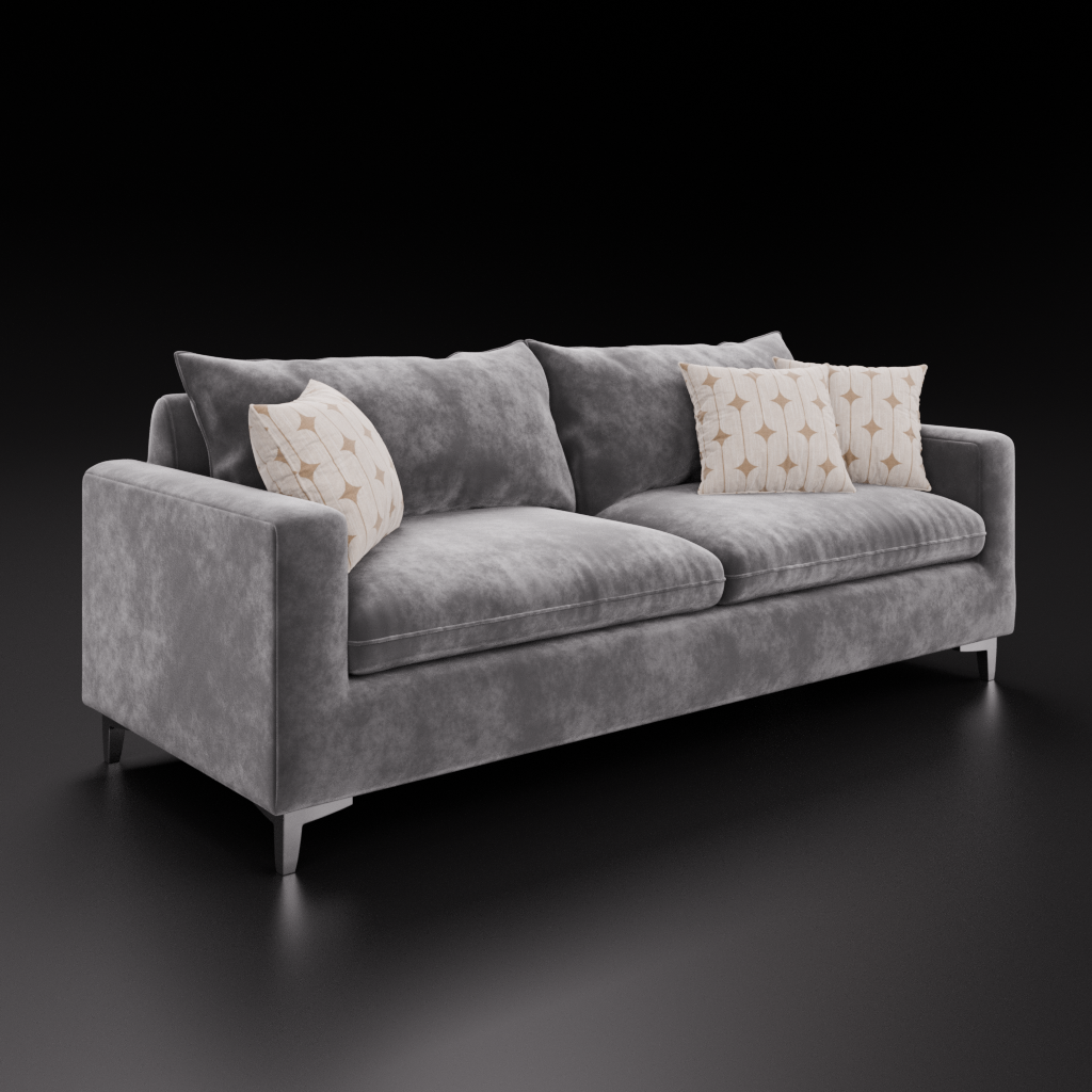 Sofa Naomi Velvet | Sofas models | BlenderKit